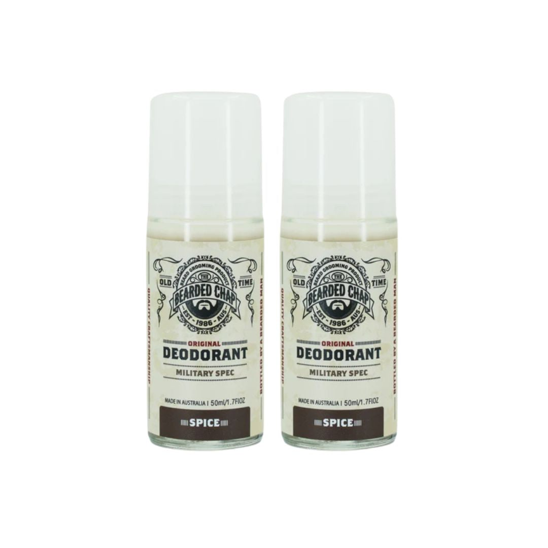 The Bearded Chap Natural Deodorant Classic Spice Duo – Tommy Gun's ...